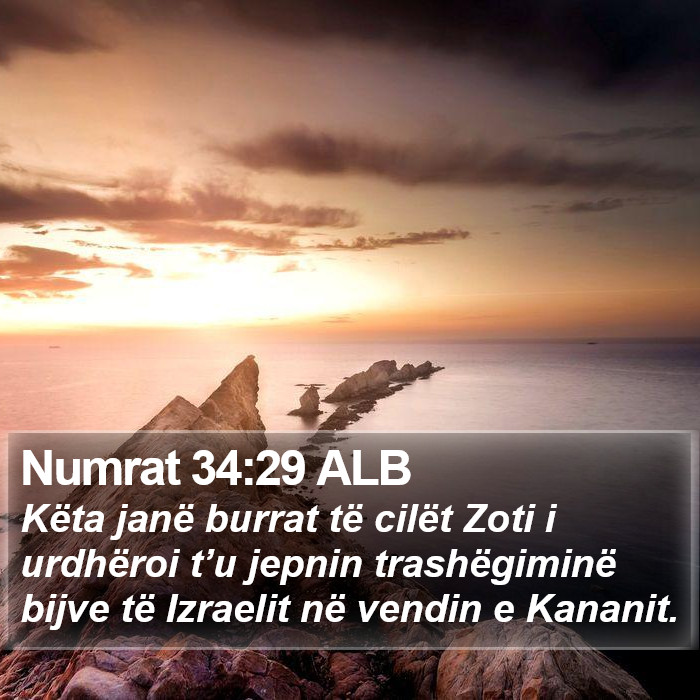 Numrat 34 Bible Images - Numrat Chapter 34 ALB Bible Verse Pictures