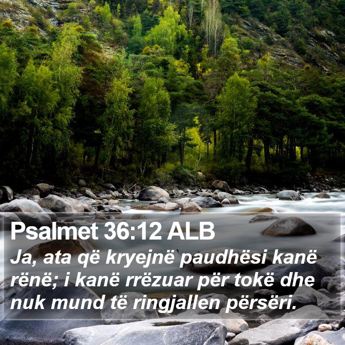 Psalmet 36 Bible Images - Psalmet Chapter 36 ALB Bible Verse Pictures