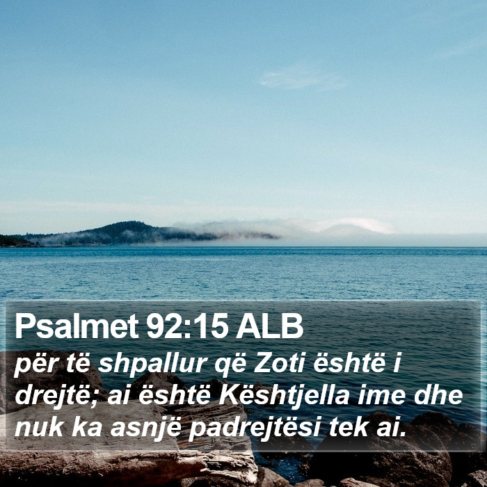 Psalmet 92 Bible Images - Psalmet Chapter 92 ALB Bible Verse Pictures